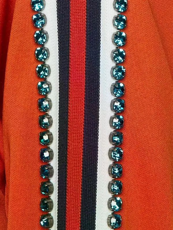 Gucci Crystal-embellished Web Hoodie