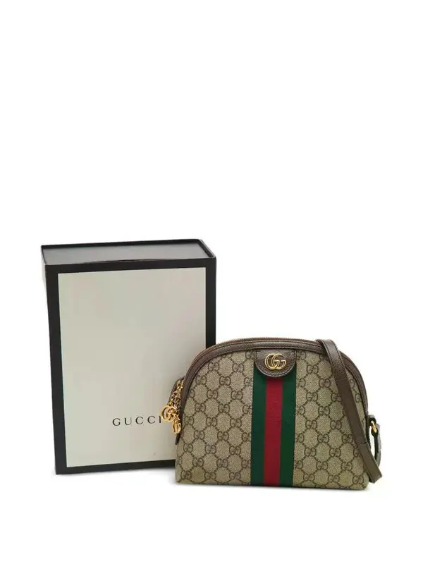 Gucci Small Ophidia Gg Supreme Shoulder Bag - Neutrals