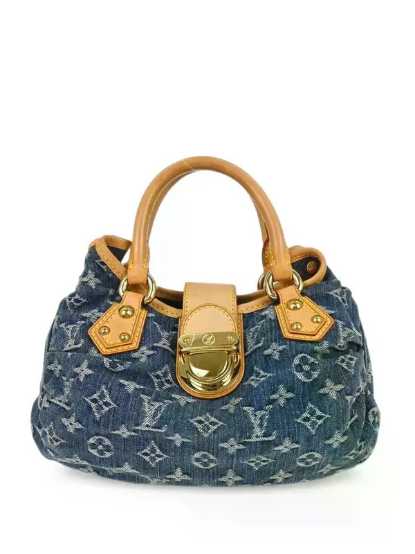 LOUIS VUITTON 2005 Monogram Denim Pleaty Handbag