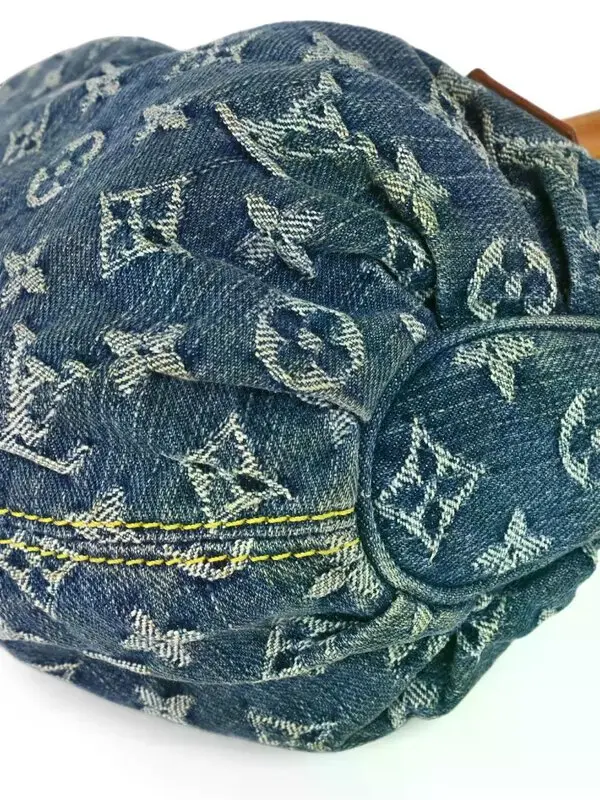 LOUIS VUITTON 2005 Monogram Denim Pleaty Handbag