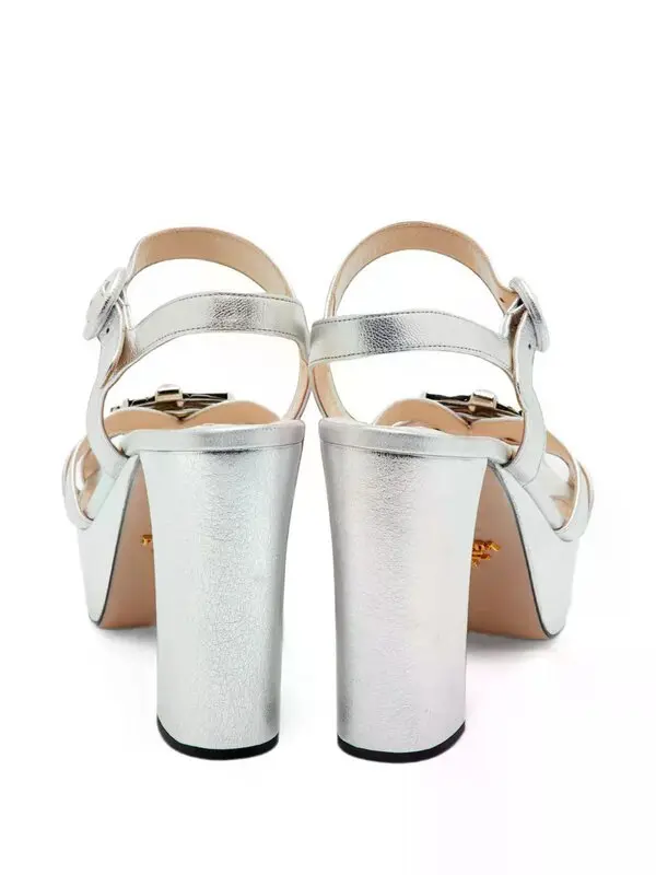 Prada Buckled Platform Sandals