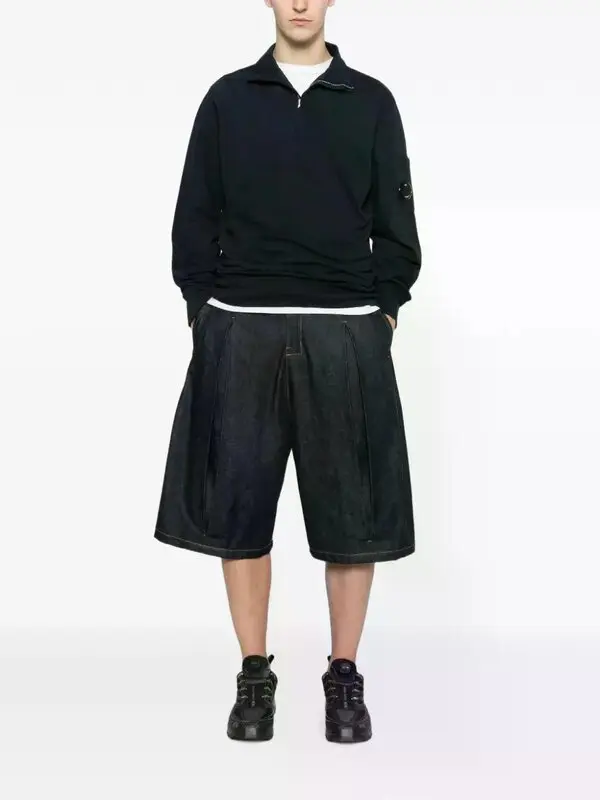 C.P. COMPANY Lens-detail Half-zip Sweater