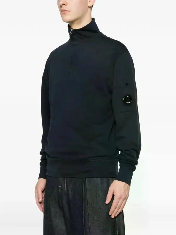 C.P. COMPANY Lens-detail Half-zip Sweater