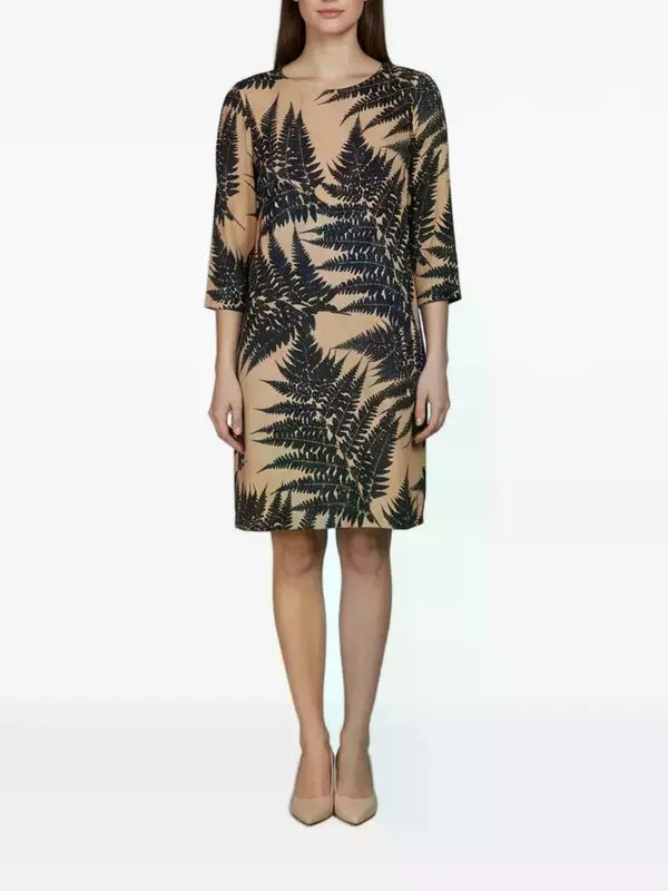 Stella McCartney Leaf-print Silk Mini Dress