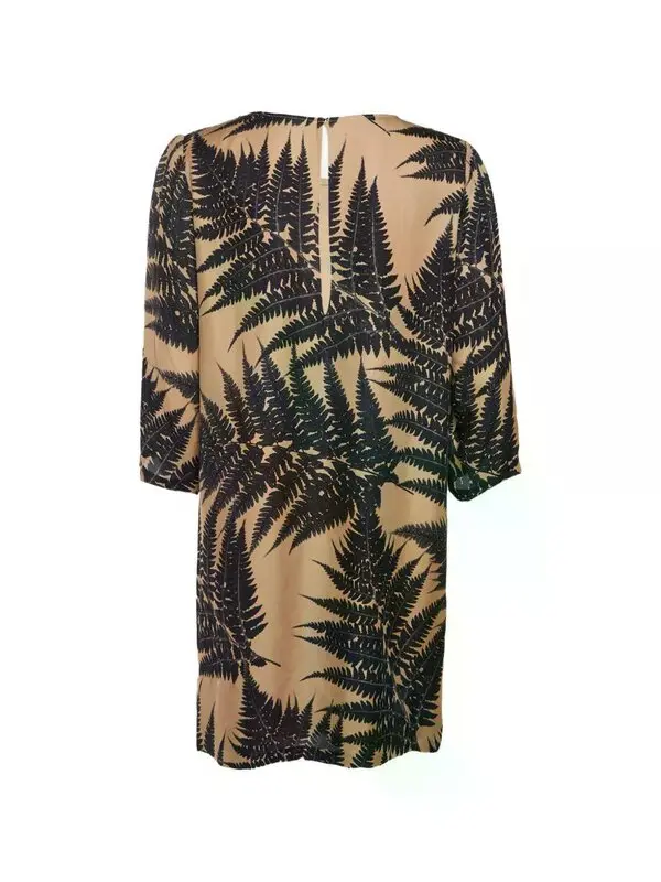 Stella McCartney Leaf-print Silk Mini Dress