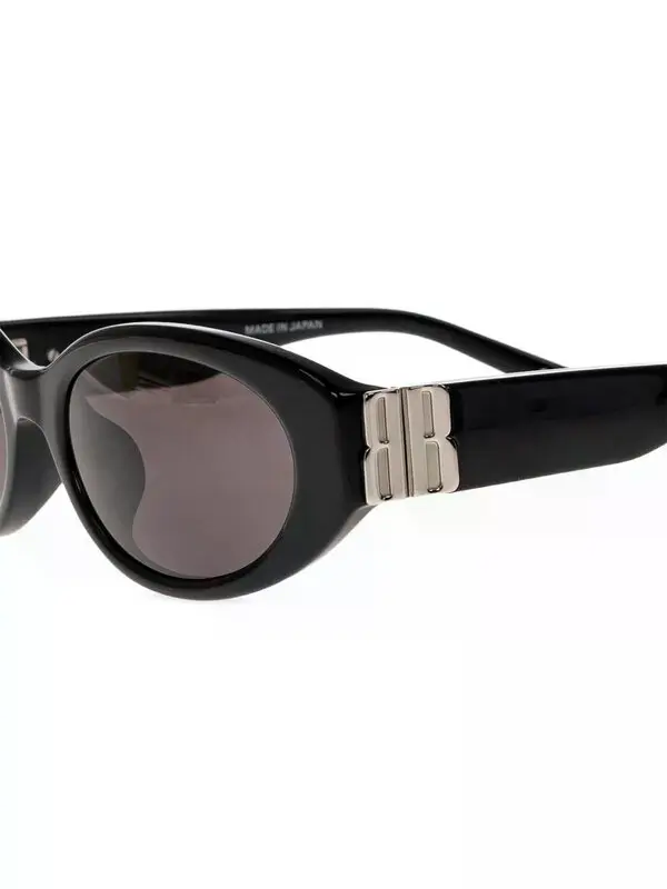 Balenciaga Cosmo Round Af Sunglasses - Black