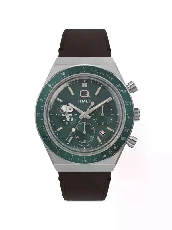 Timex® X Peanuts® Q Chronograph 40mm Watch - Green