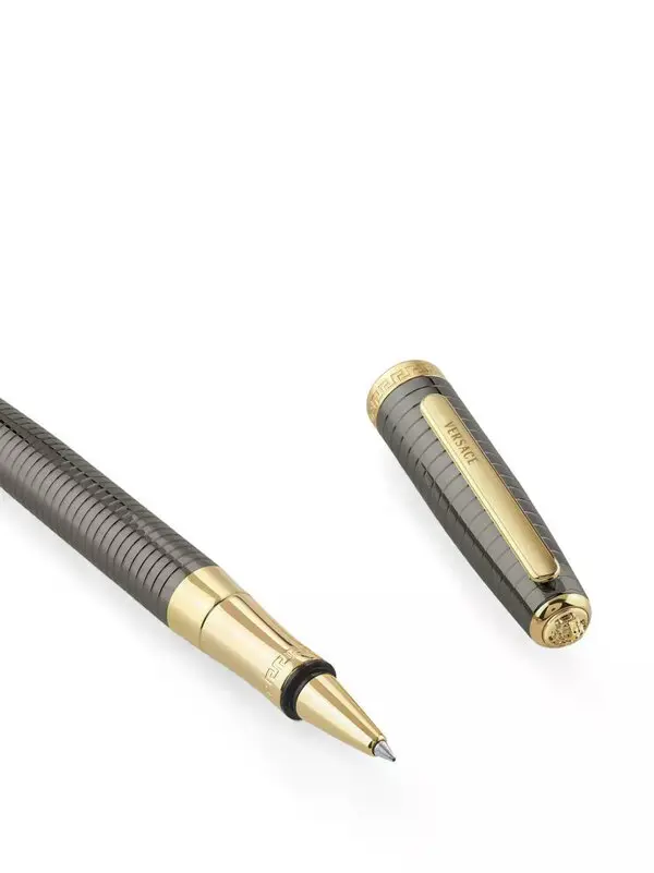 Versace Logo-engraved Pen - Grey