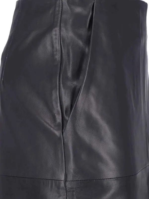 ALMADA Midi Leather Skirt "birdy