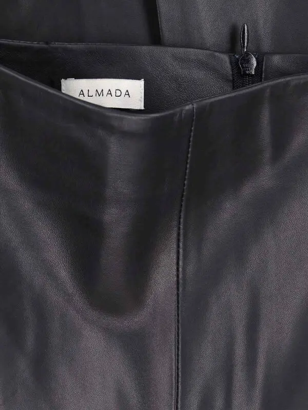 ALMADA Midi Leather Skirt "birdy