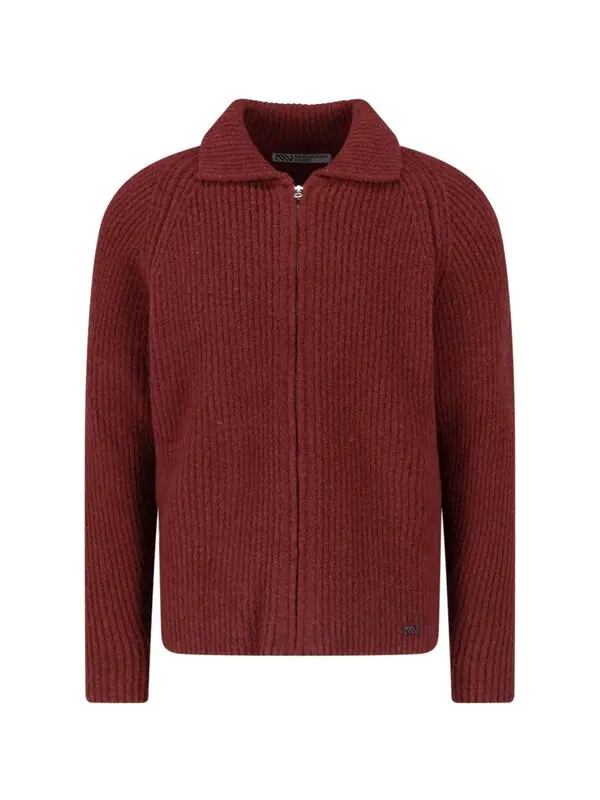 MASSIMO OSTI STUDIO Cardigan With Zip In Wool Blend