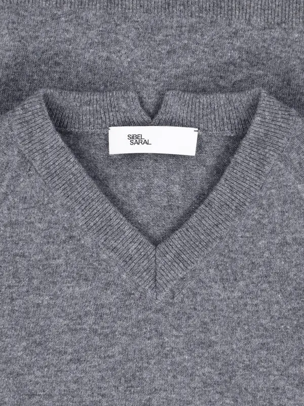 Sibel Saral Wool Sweater "kerem - Gray