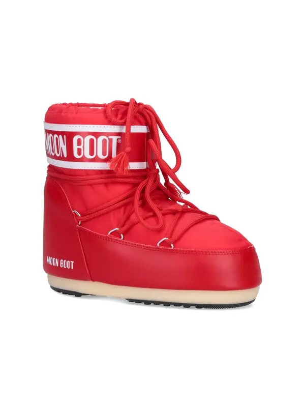Moon Boot Padded Ankle Boots "icon Low - Red