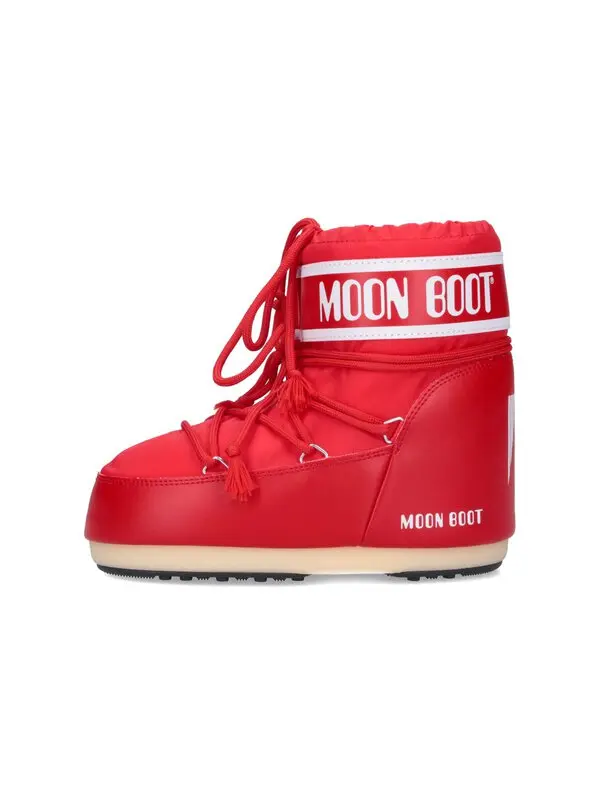 Moon Boot Padded Ankle Boots "icon Low - Red