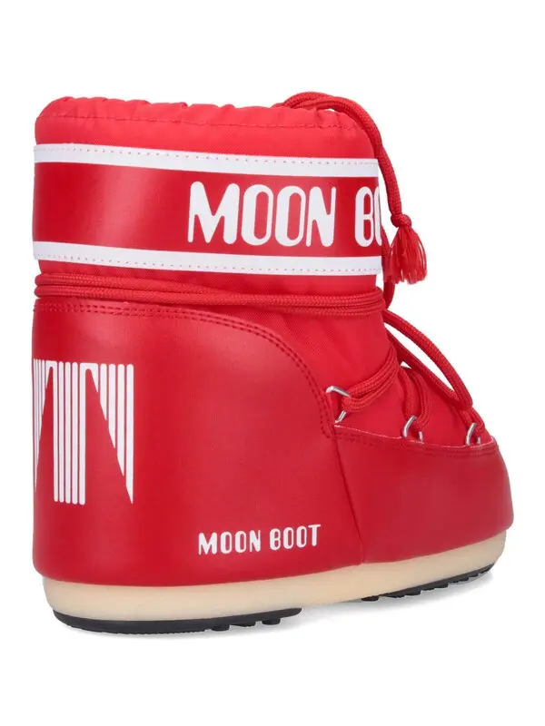 Moon Boot Padded Ankle Boots "icon Low - Red