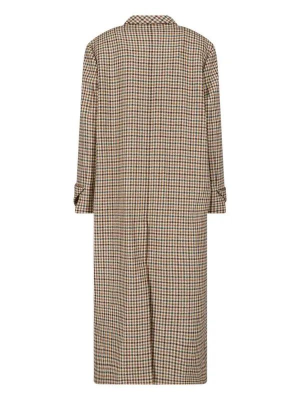 SA SU PHI Checkered Wool Coat