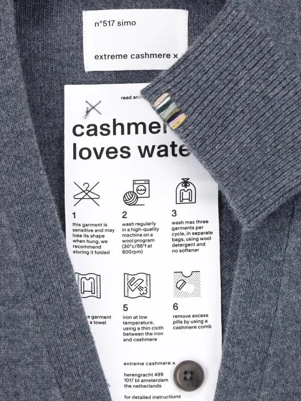 Extreme Cashmere Cardigan Button "simo