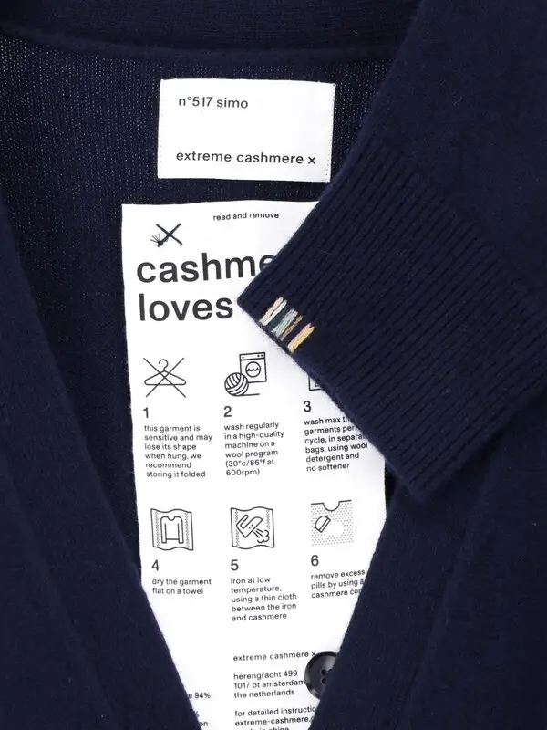 Extreme Cashmere Button Cardigan "simo