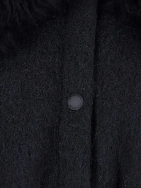 Moncler Cape With Shearling Collar