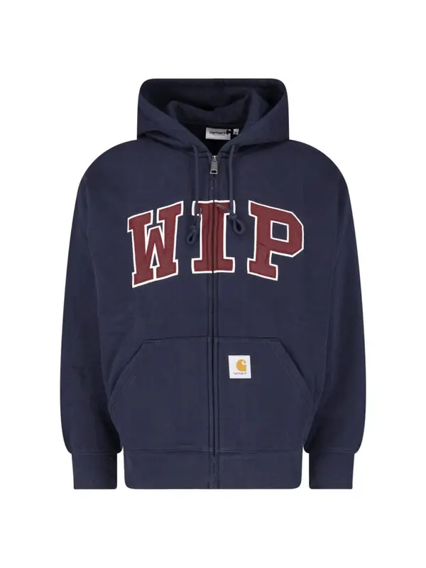 Carhartt Work In Progress Zip Hoodie Logo