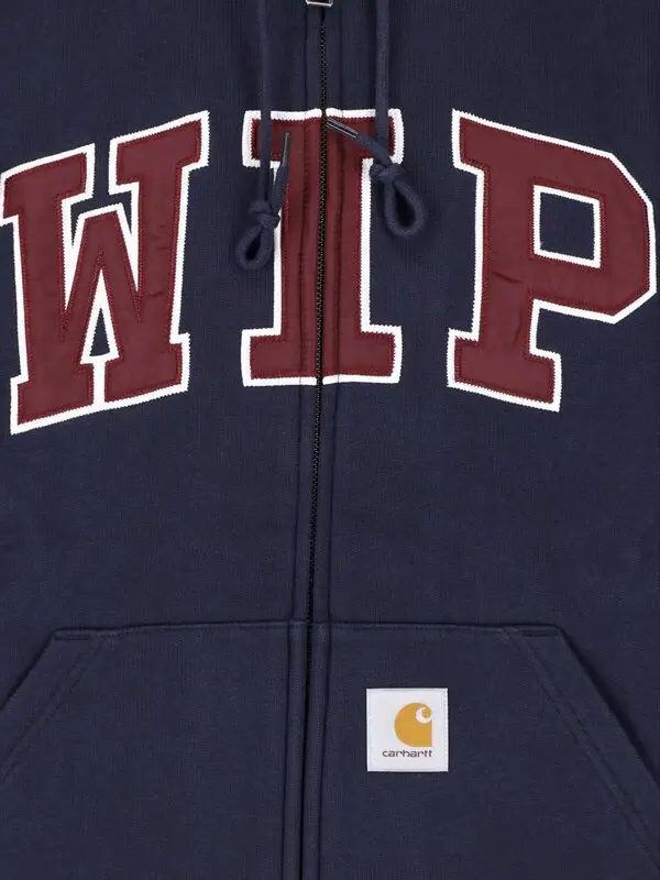 Carhartt Work In Progress Zip Hoodie Logo