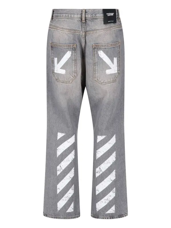 Off-White Straight Jeans “half Arrow