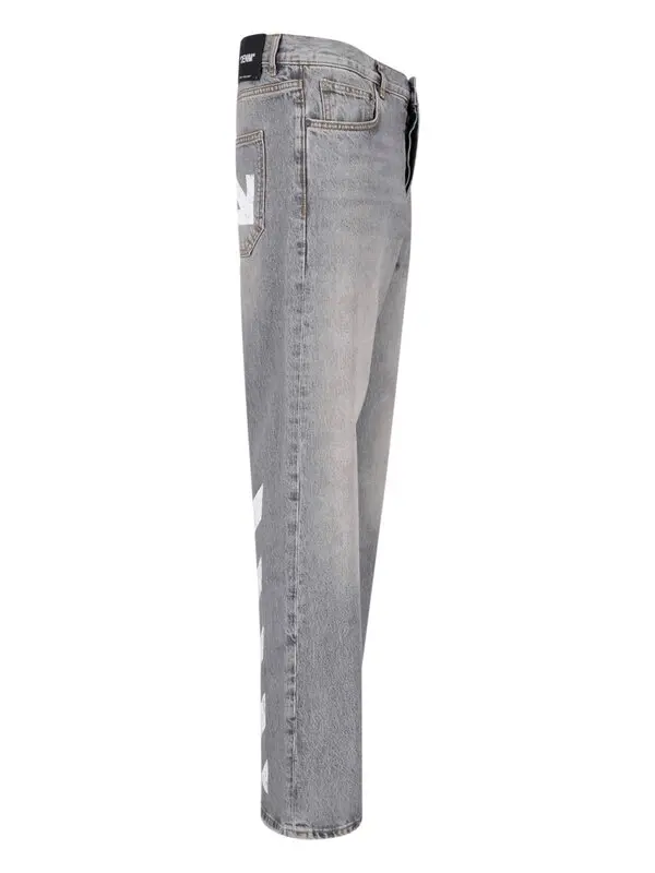 Off-White Straight Jeans “half Arrow
