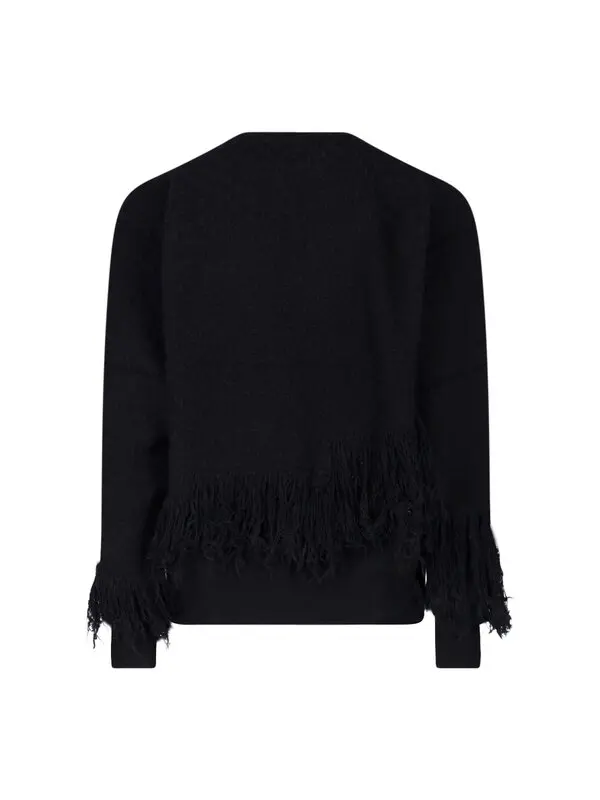 Y3 Fringed Sweater "3 Stripes