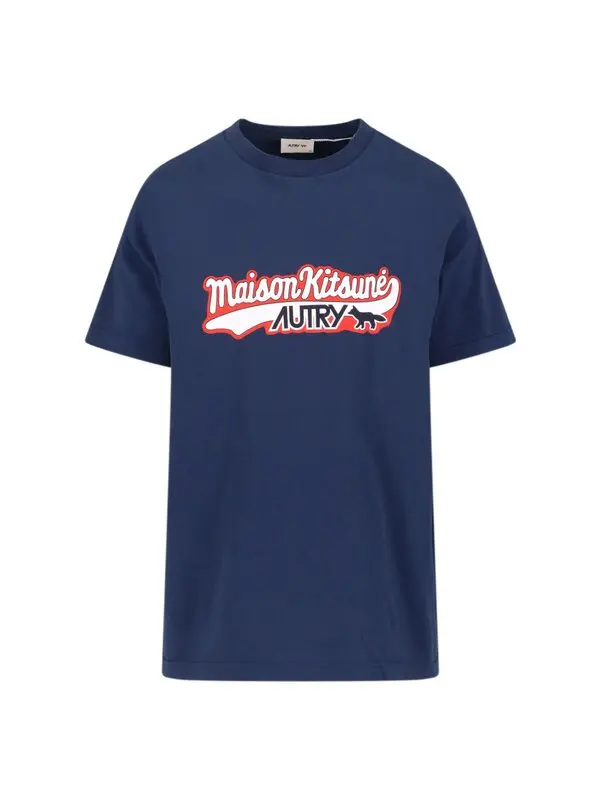 AUTRY X Maison Kitsunè Logo T-shirt - Blue