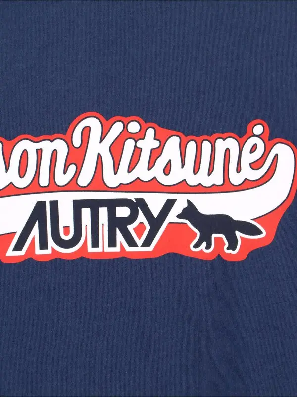 AUTRY X Maison Kitsunè Logo T-shirt - Blue