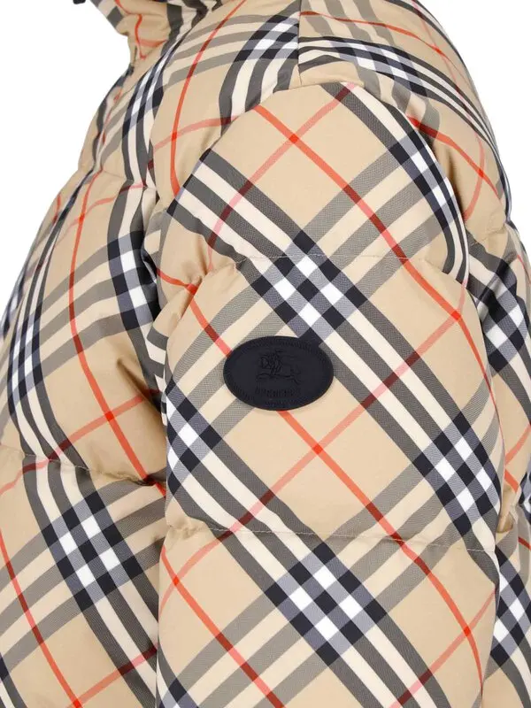 Burberry Hooded Down Jacket "check