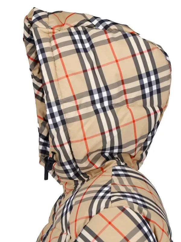 Burberry Hooded Down Jacket "check