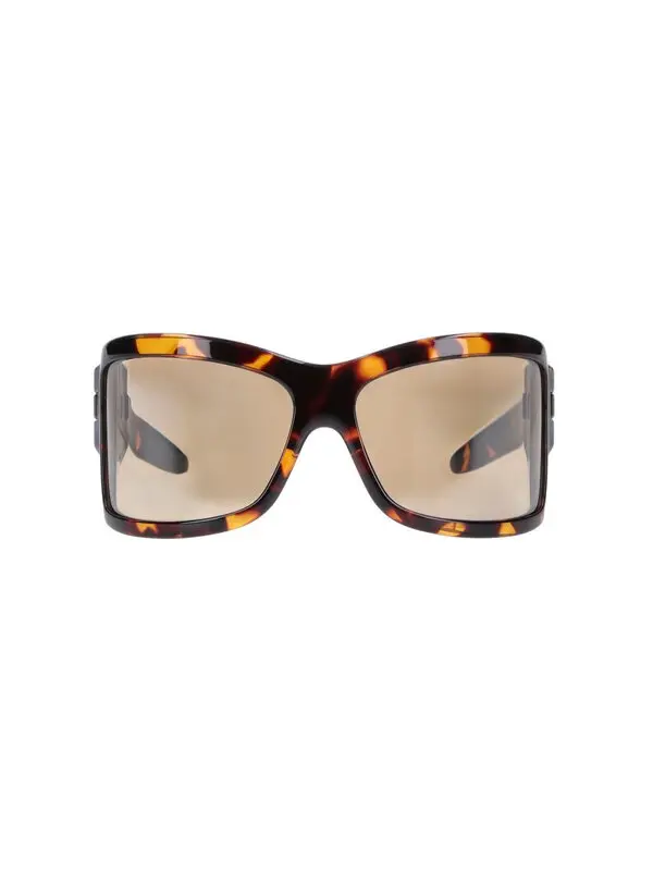 Bottega Veneta Sunglasses “intrecciato Wraparound - Brown