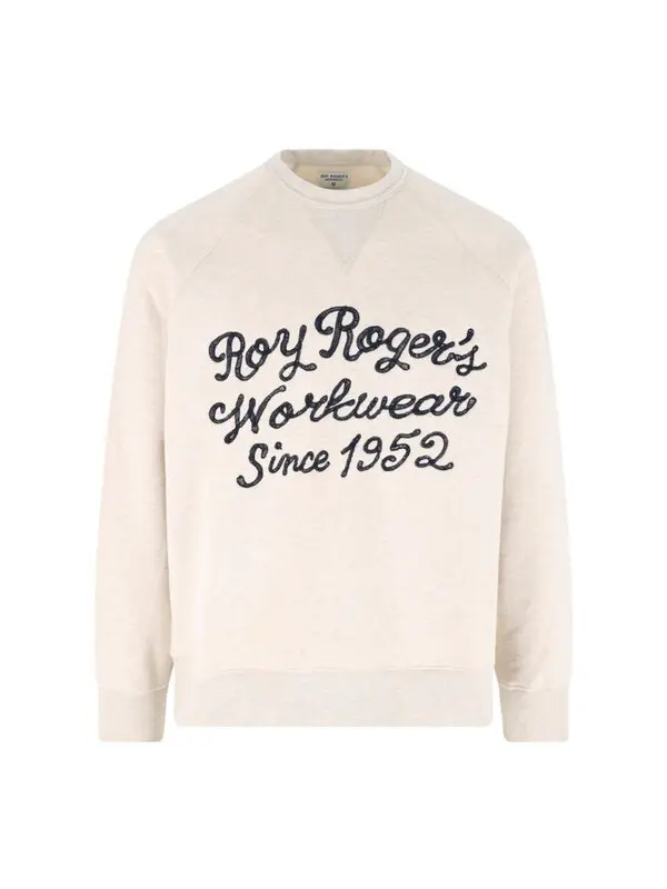 ROY ROGER'S Crewneck Sweatshirt “call Now - Cream