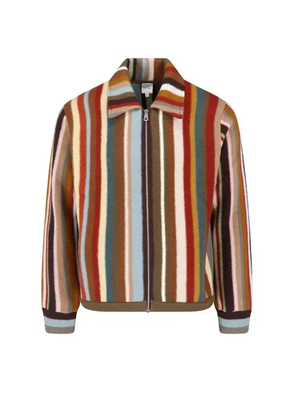 Paul Smith Zip Cardigan “signature Stripe