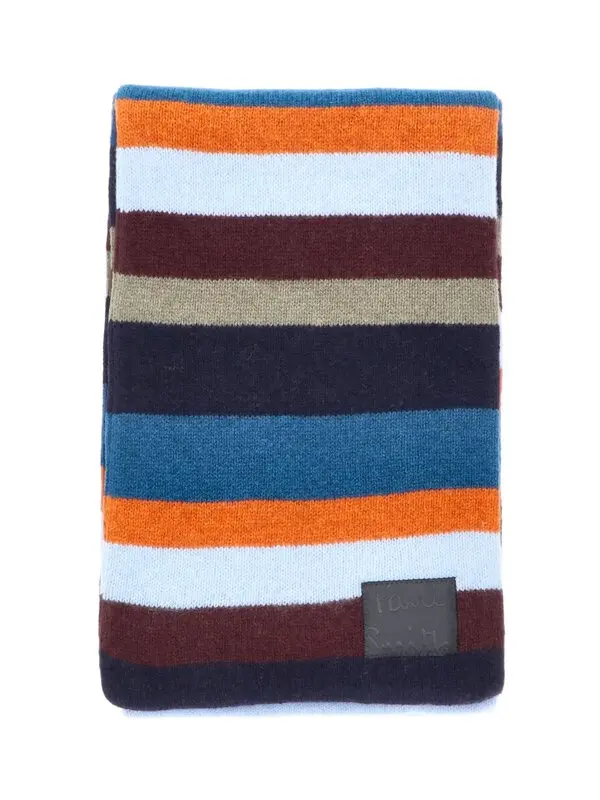 Paul Smith Striped Wool Scarf