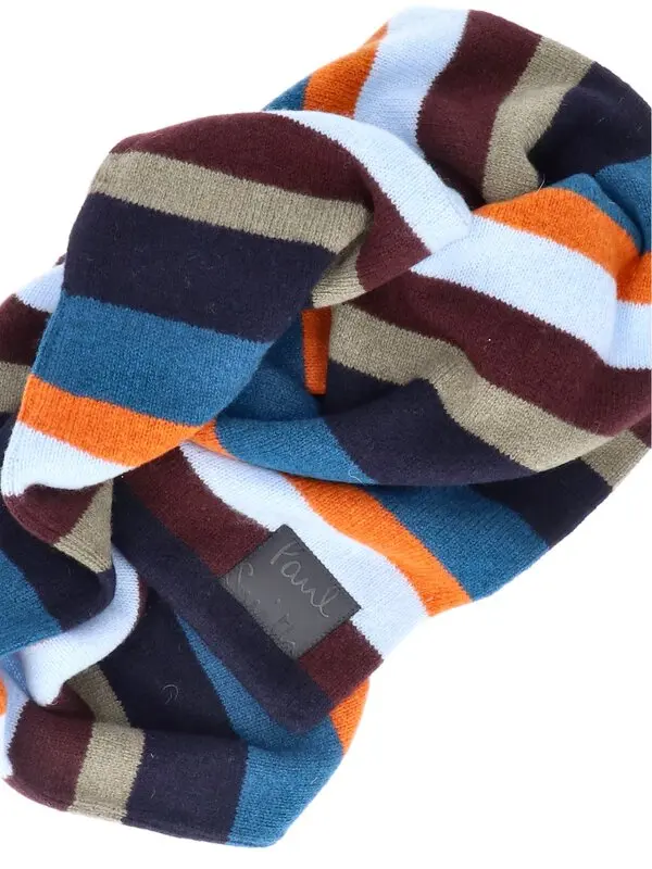 Paul Smith Striped Wool Scarf