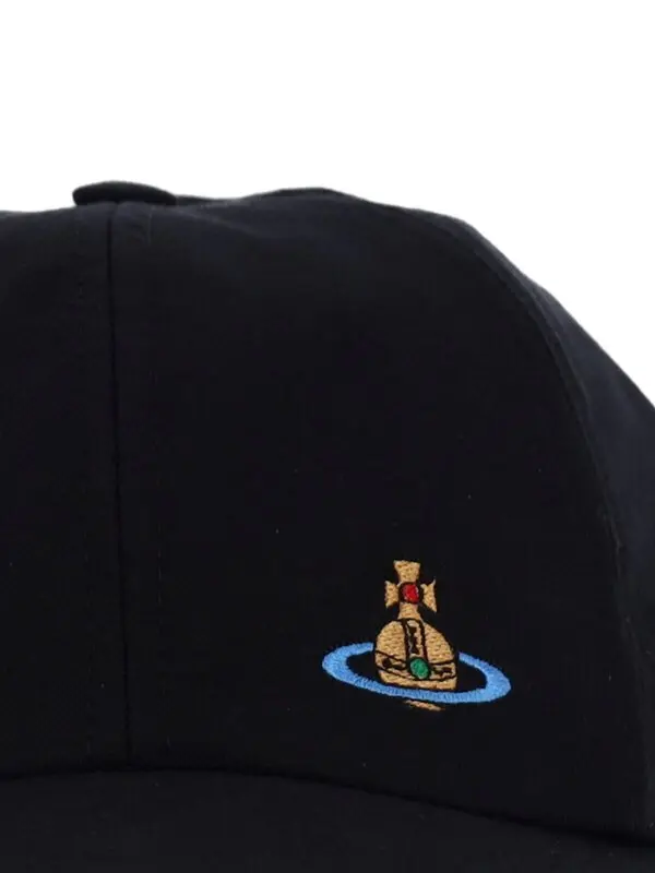 VIVIENNE WESTWOOD Baseball Cap “orb - Black