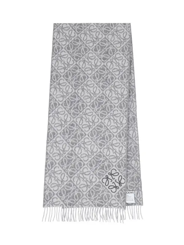 Loewe Scarf “anagram - Gray