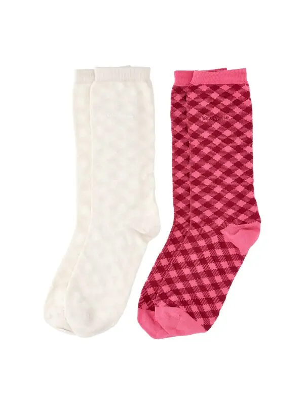 ADIDAS ORIGINALS BY WALES BONNER Set 2 Socks With Check Pattern