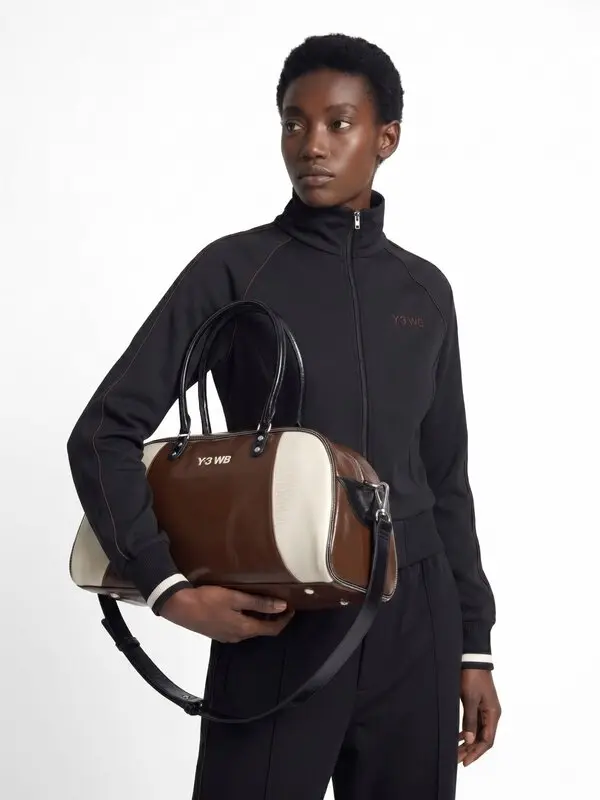 Y3 X Wales Bonner Shoulder Bag In Calfskin