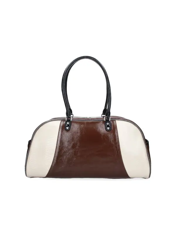 Y3 X Wales Bonner Shoulder Bag In Calfskin