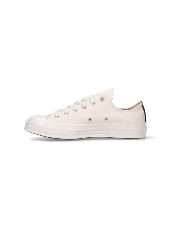 Play Comme Des Garcon Converse Chuck 70" Low Sneakers - Cream