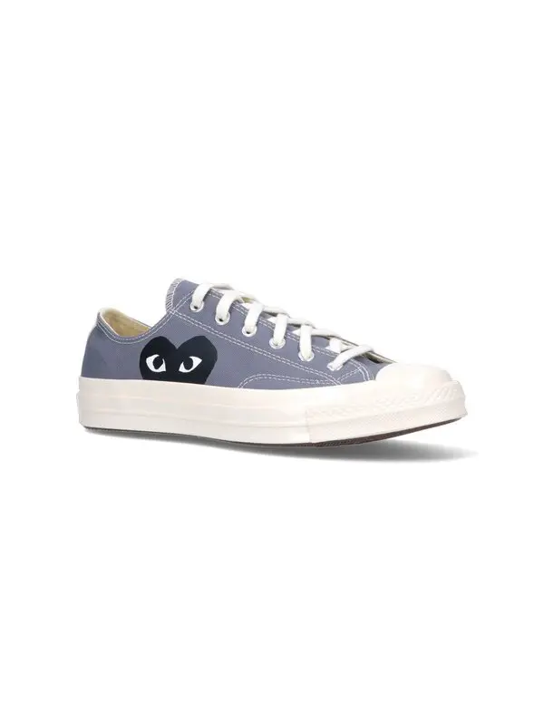 Play Comme Des Garcon Low Top “chuck Taylor” Sneakers - Gray