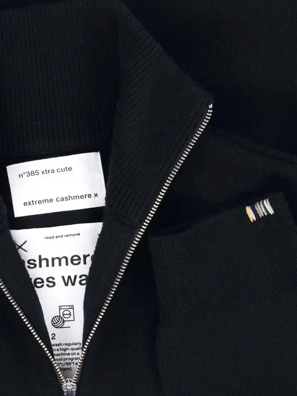 Extreme Cashmere Zip Cardigan "xtra Cute