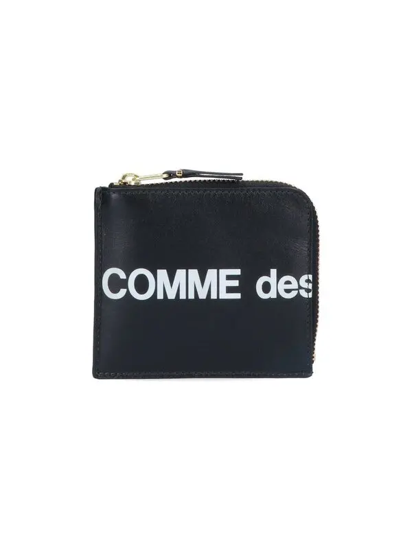 Comme Des Garçons Huge Logo' Coin Purse - Black