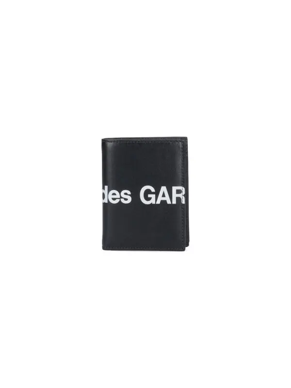 Comme Des Garçons Bifold Logo Wallet - Black