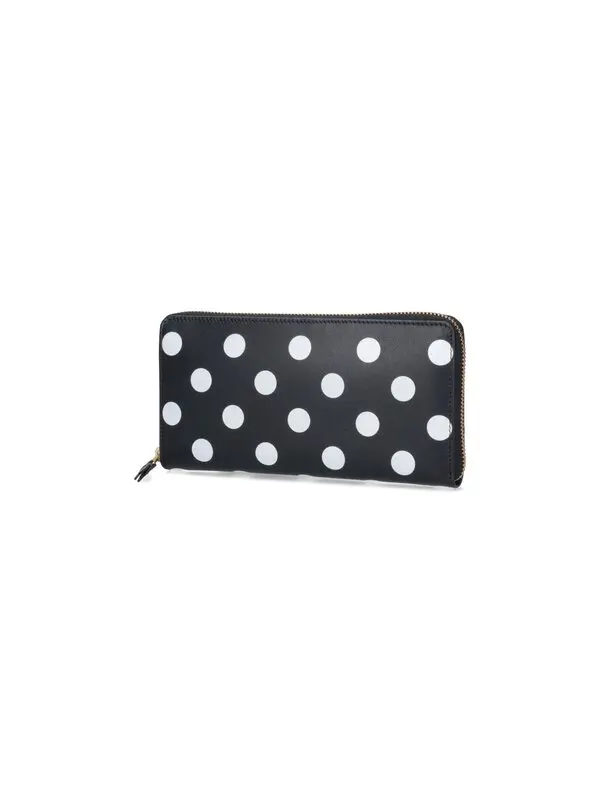 Comme Des Garçons Polka Dot Zip Wallet