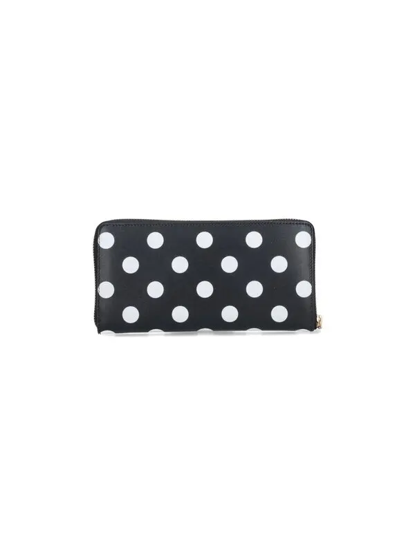 Comme Des Garçons Polka Dot Zip Wallet