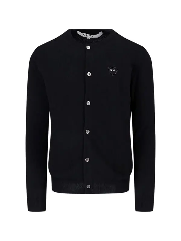 Play Comme Des Garcon Wool Cardigan